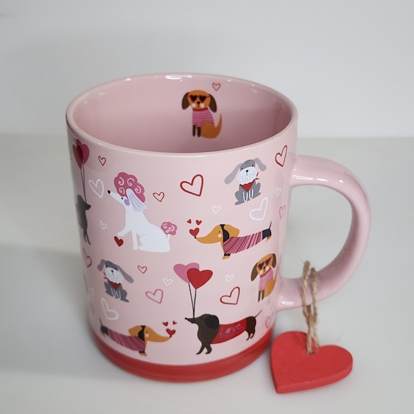 Prima Design | Dining | Prima Design Puppies In Love Pink Ceramic ...